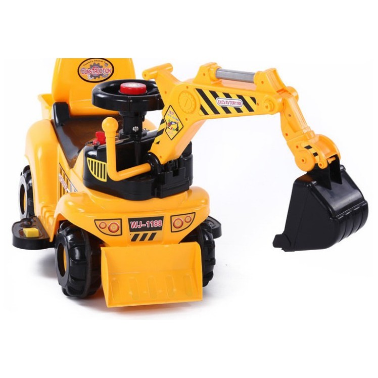 Mini Excavator Ride & Play Excavator Rechargeable Vehicle Kids Toy ...