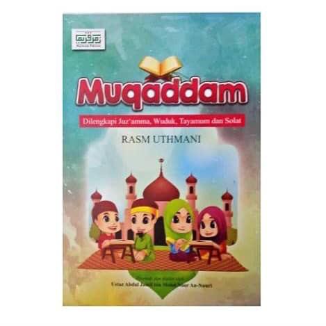 Buku Iqra Pink Hitam Edisi Lengkap Penunjuk Rehal Muqaddam Bergambar ...