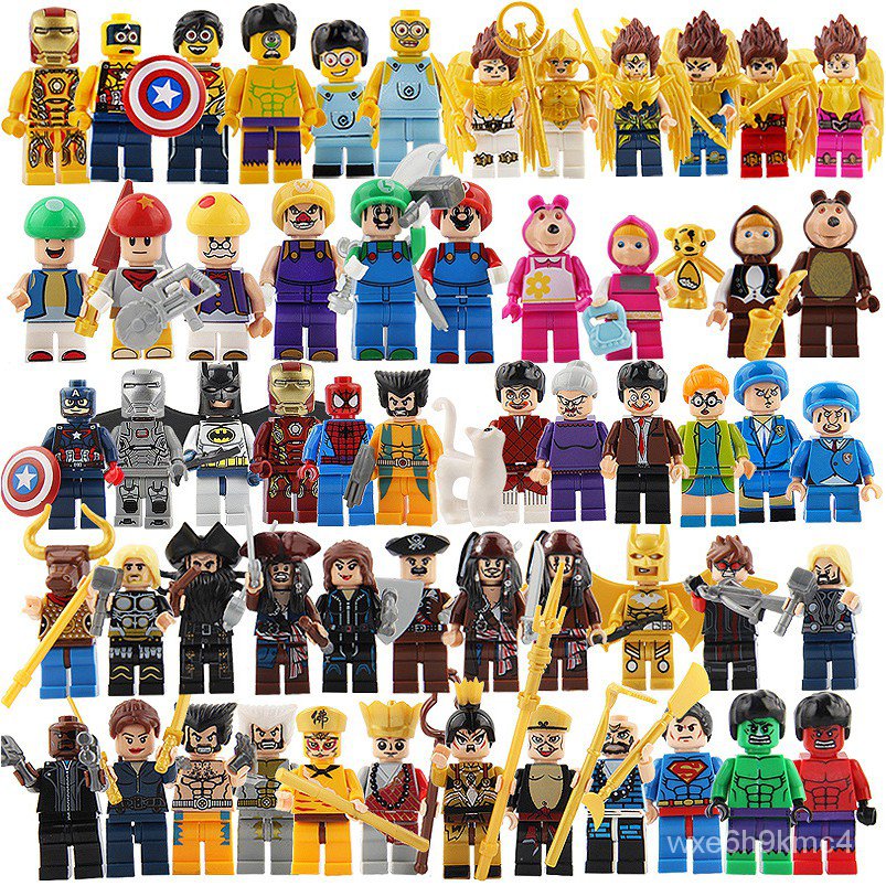 50 PCs Set Superhero Cartoon Marvel Avengers Minifigures Building ...