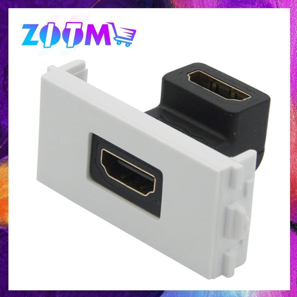L-SHAPE HDMI WALL OUTLET CONNECTOR FACEPLATE WALL PANEL | Shopee Malaysia