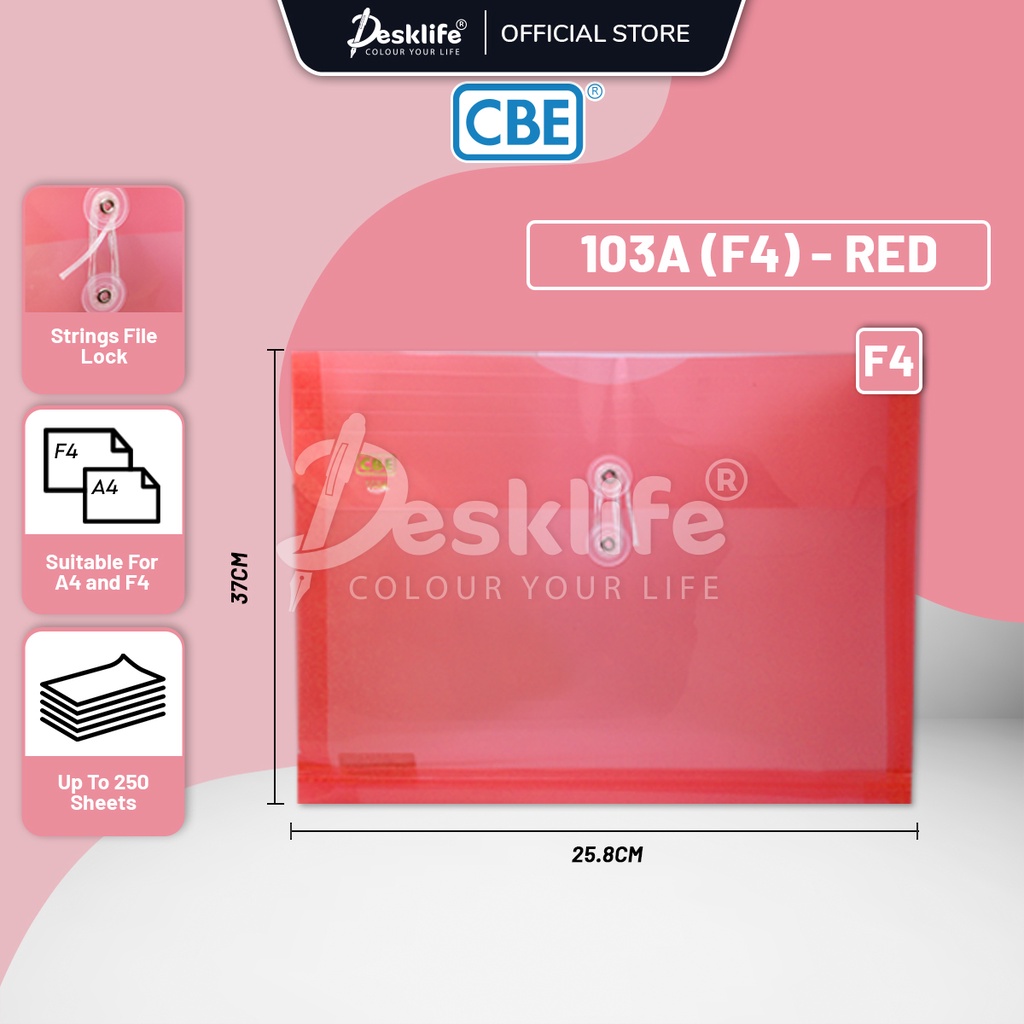 Desklife CBE A4 F4 PVC String Management File Holder 103A 103F -(1s/PCS ...