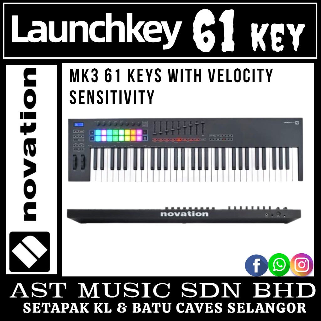Novation Launchkey 61 MK3 61 Key Keyboard Controller | Shopee Malaysia