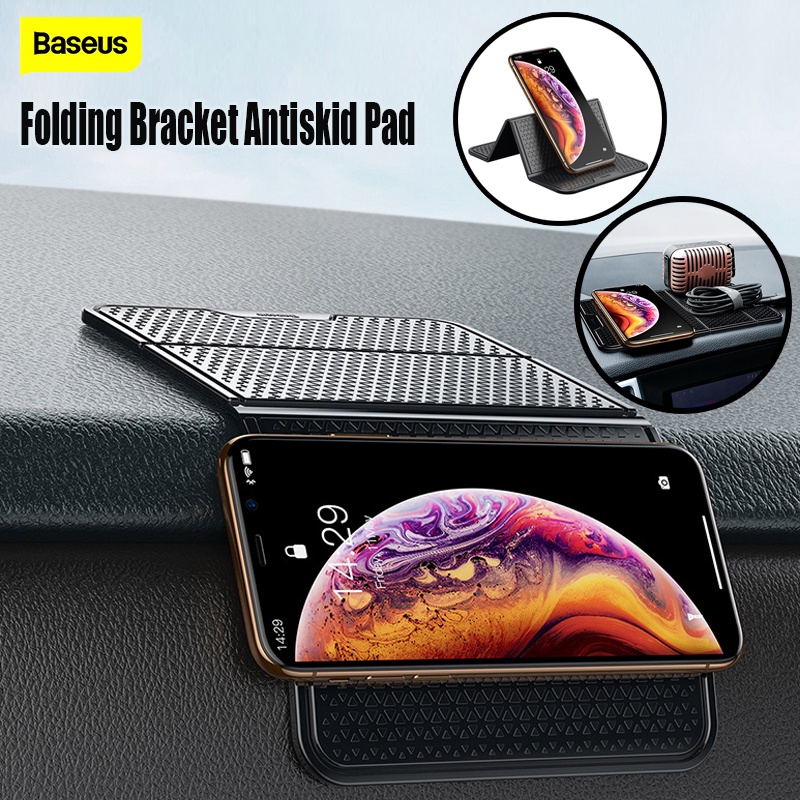 Baseus Foldable Car Phone Holder Bracket Universal Multifunction Rubber ...