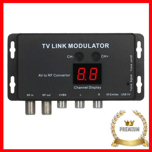 TVLINK Modulator AV to RF Convertor & IR Extender RF Modulator ...
