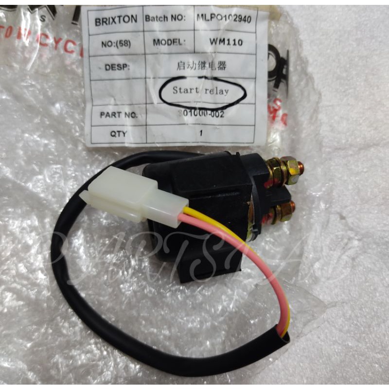 WMOTO WM110 START RELAY 301000-002 Original | Shopee Malaysia