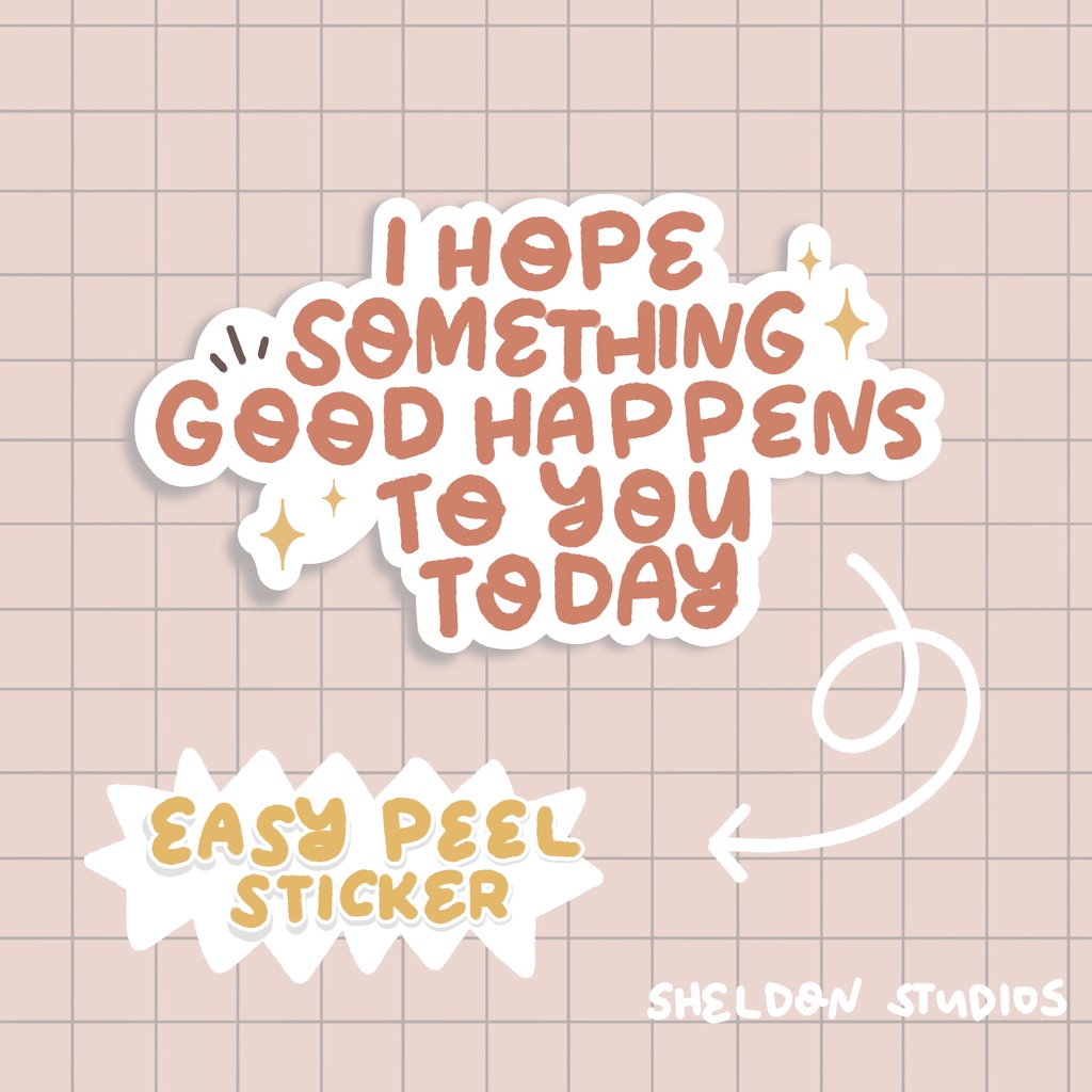 SOMETHING GOOD easy peel die cut sticker | Shopee Malaysia