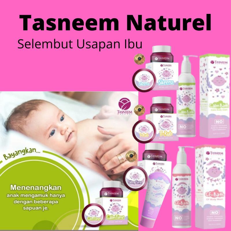 TASNEEM NATUREL PRODUK BAYI ESSENTIAL OILS BALM SLEEP TIME, CALM TIME ...