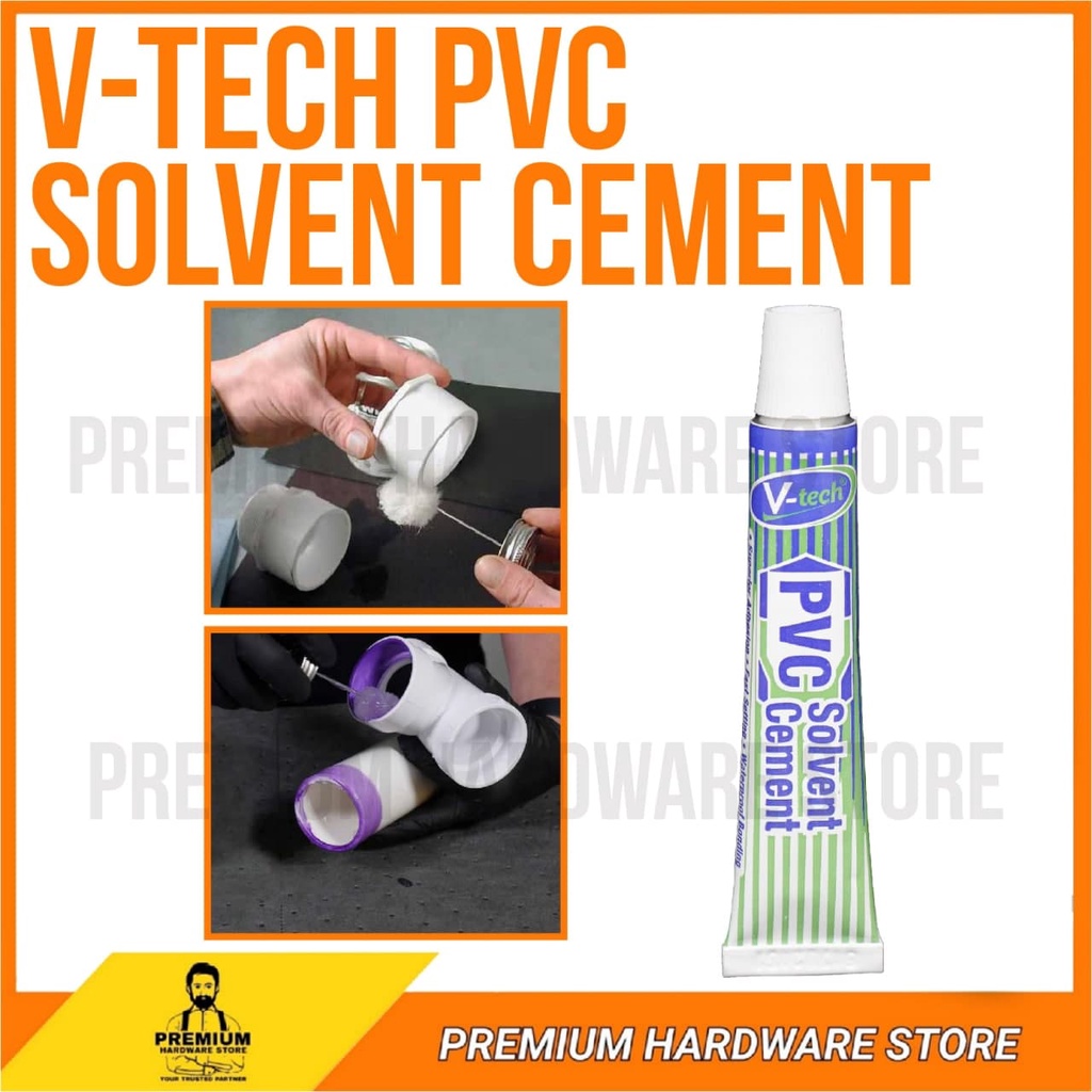 V-TECH VT300 PVC SOLVENT CEMENT 15ML PVC Pipe Glue Gum Water Piping PVC Pipe Adhesive Gam Paip ...