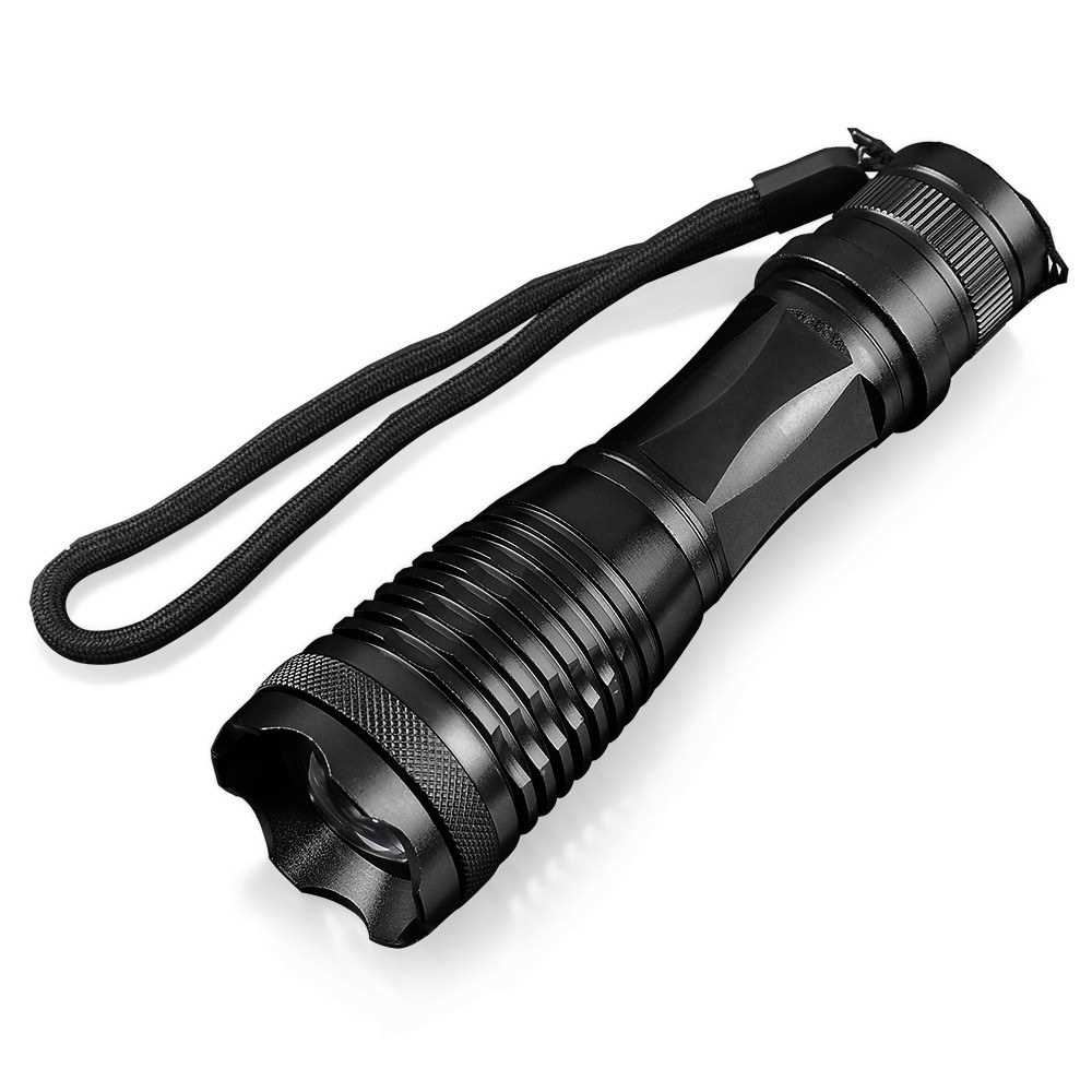 235-T6 Portable Telescopic LED Flashlight (black) | Shopee Malaysia