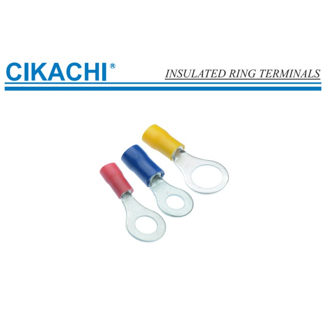 CKC CIKACHI (1.25mm - 5mm) Insulated Ring Terminals Type VF (100pcs ...