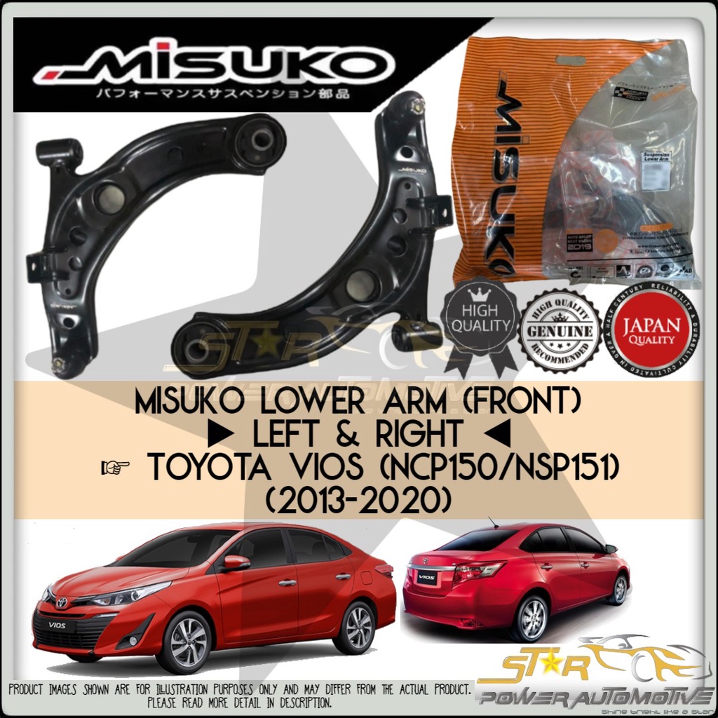MISUKO Toyota Vios NCP150 / NSP151 (2013-2020) Premium Lower Control ...