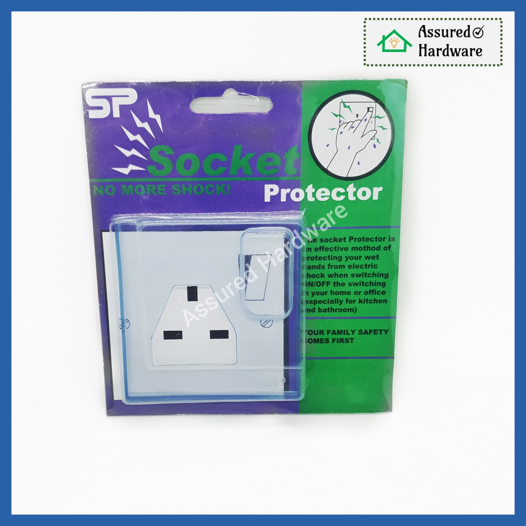 Shock Protector For Switch Socket Sp- [For 3-Pin Plug And Fit Standard ...