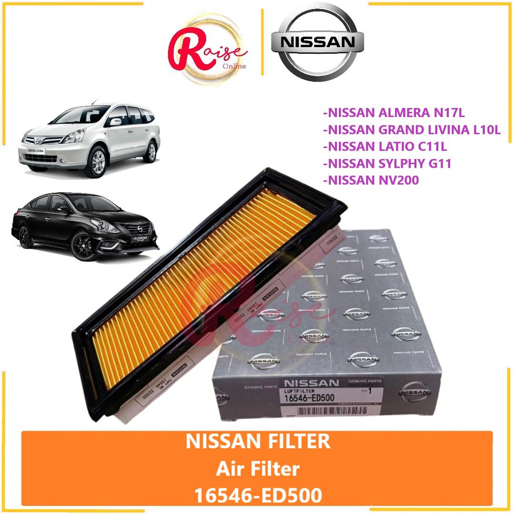 NISSAN ENGINE AIR FILTER NISSAN ALMERA / GRAND LIVINA / LATIO / SYLPHY ...