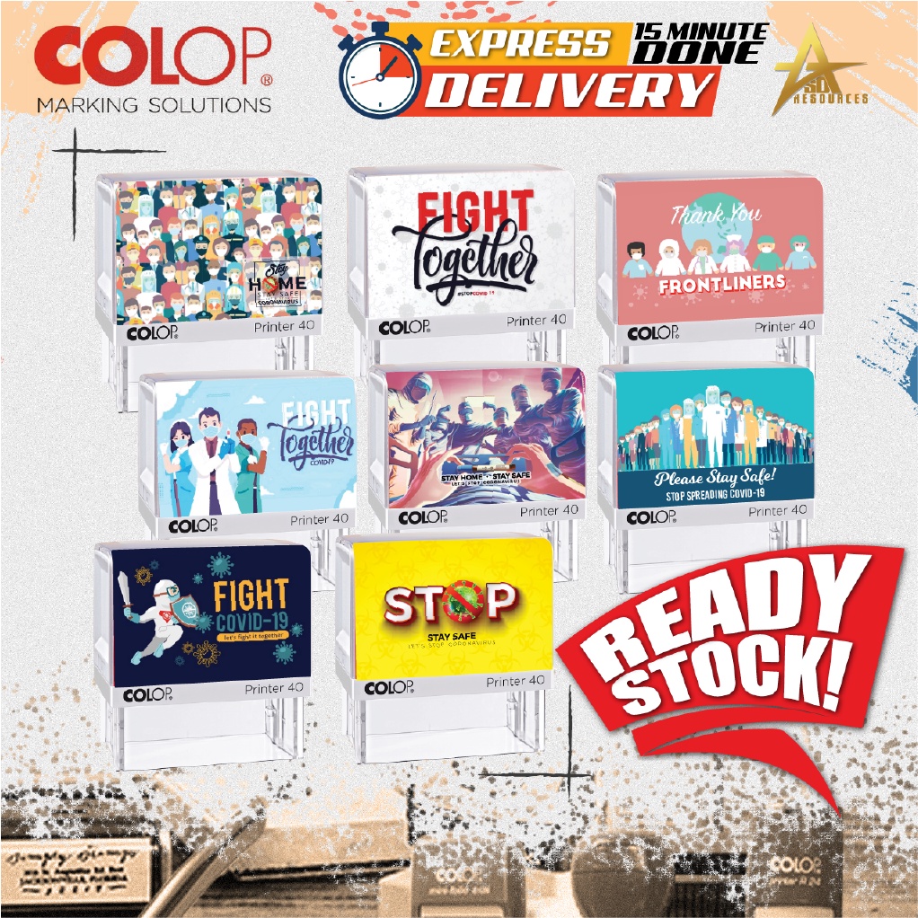 EXPRESS [READY STOCK] Rubber Stamp Colop Selfink (Customize Design ...