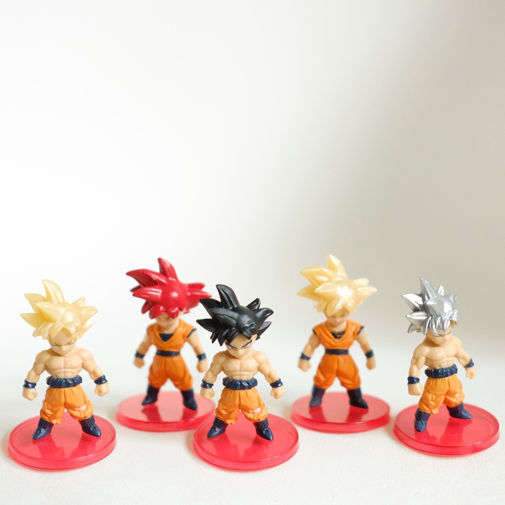 Anime ACTION FIGURE - MINI DRAGON BALL GOKU VEGETA GOHAN TRUNKS ...