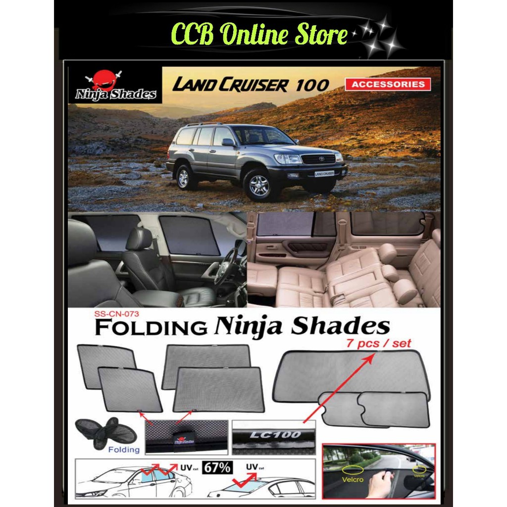 Land Cruiser 100 Magnetic Ninja Sun Shades (7pcs/set) | Shopee Malaysia
