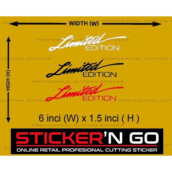 STICKER CUTTING CUSTOM LIMITED EDITION DESIGN | Shopee Malaysia