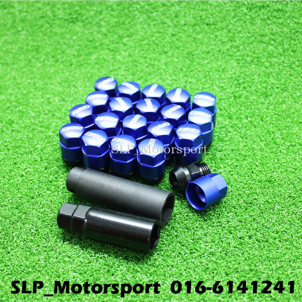 Rays Nut Anti Calar Steel Tyre Racing Lock & Nut Short Black M12xP1.5 ...