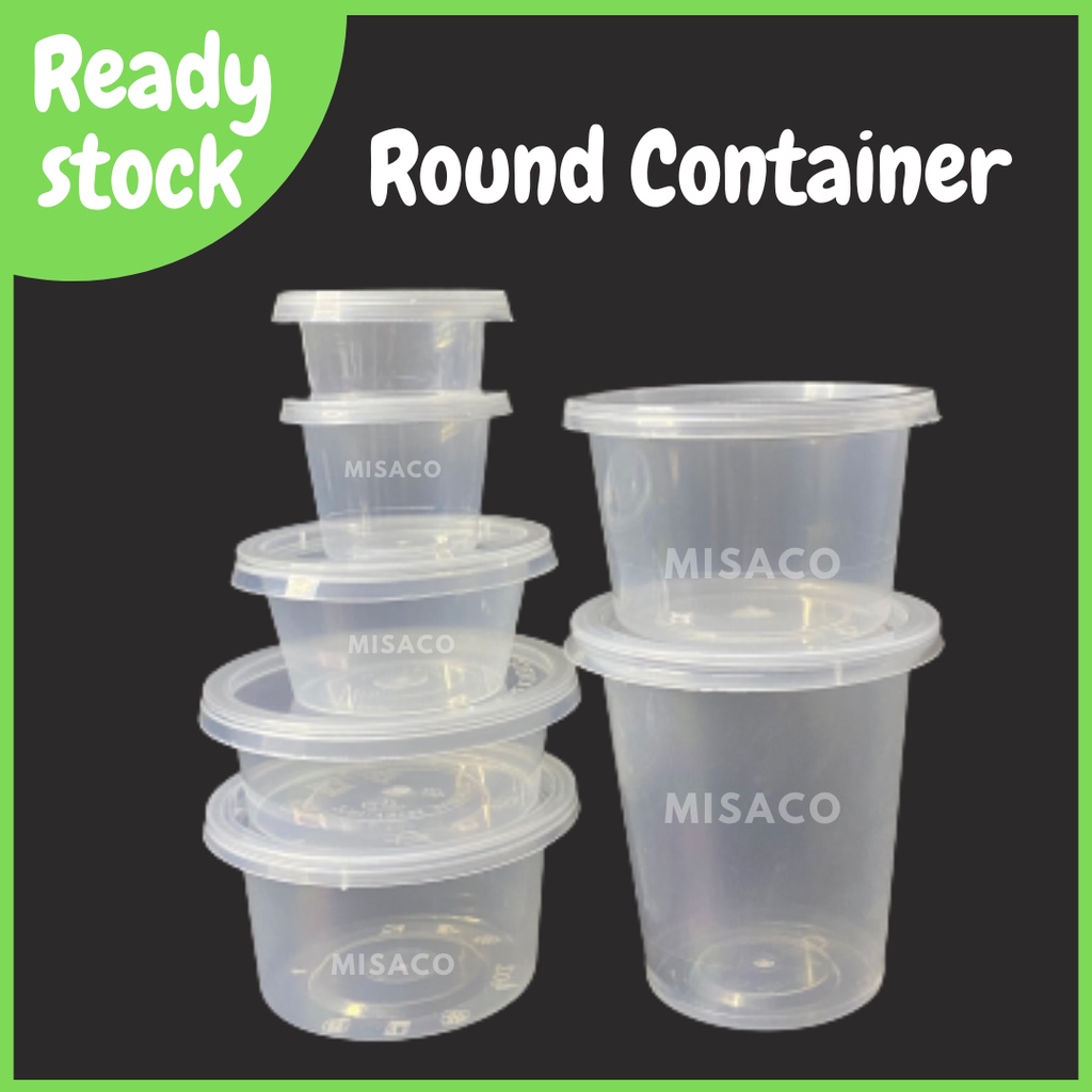[Ready Stock] Small Round Container/ Plastic Container with Lid ...
