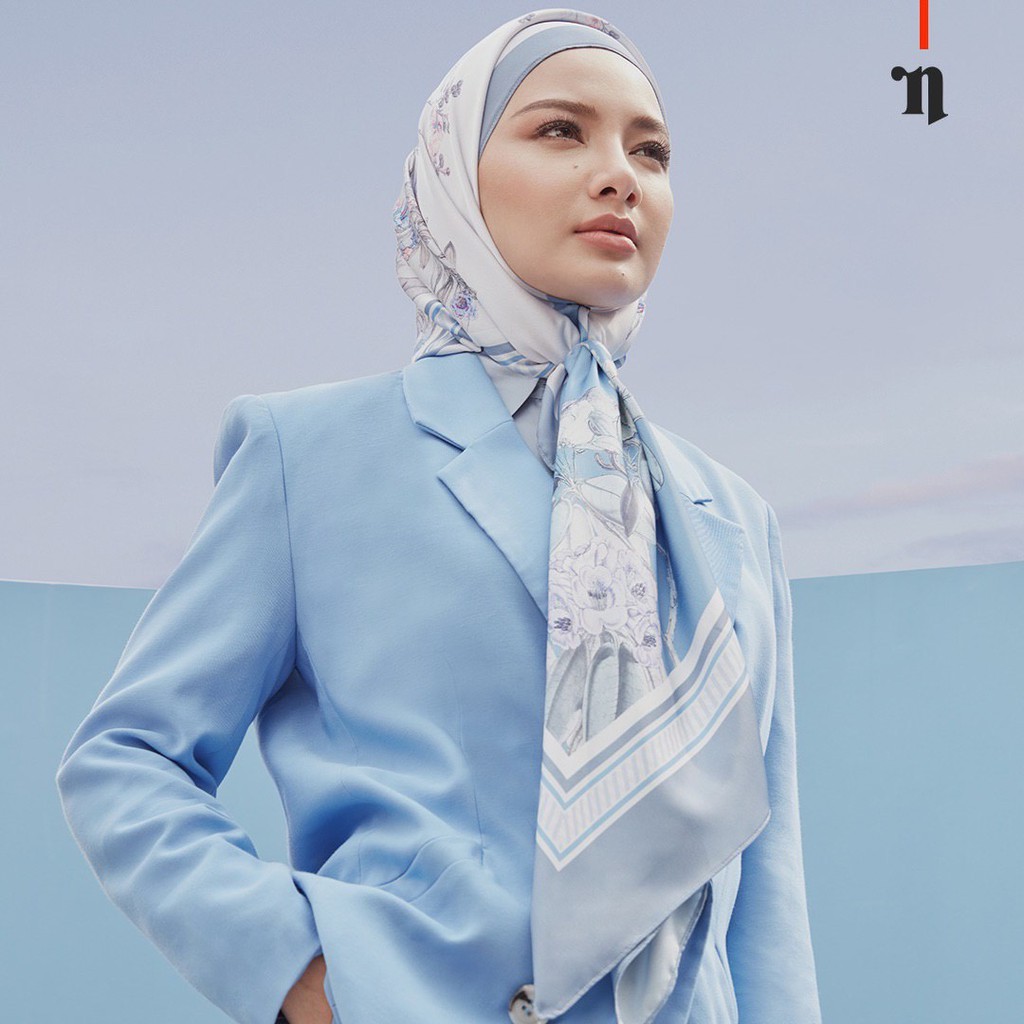 ORIGINAL NAELOFAR RAYA PRINTED 2020 COME WITH RAYA BOX (FREE SAMPUL ...