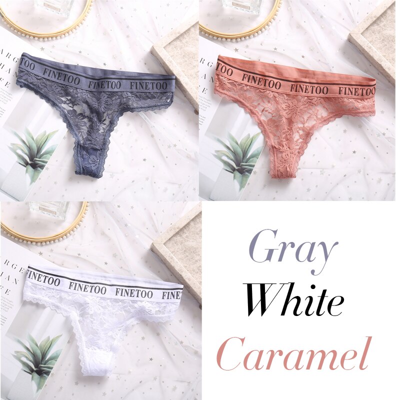 Cutebyte 3pcs Set Womens Sexy Lace Panties Underwear G String Thongs