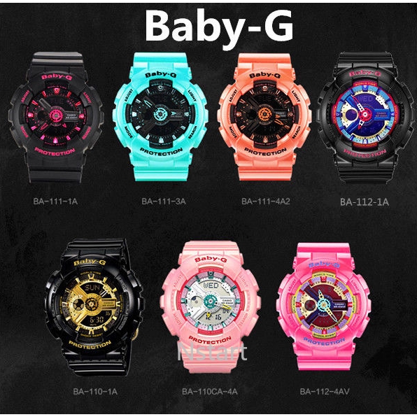 (Hot sale)Baby-G BA110 White Gold Girls Wrist Watch Women Sport ...