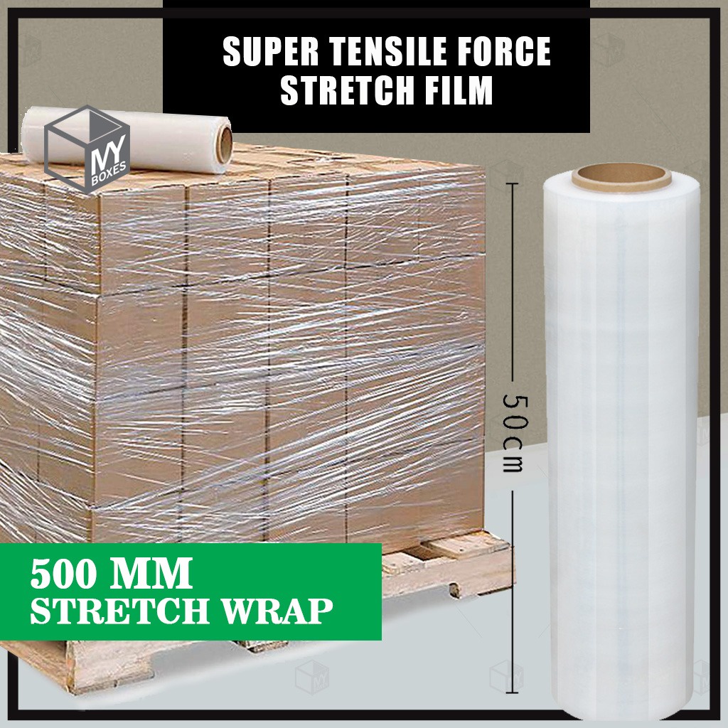 STRETCH FILM 500MM x 2.2KG x 23 MICRON x 1 ROLL | Shopee Malaysia