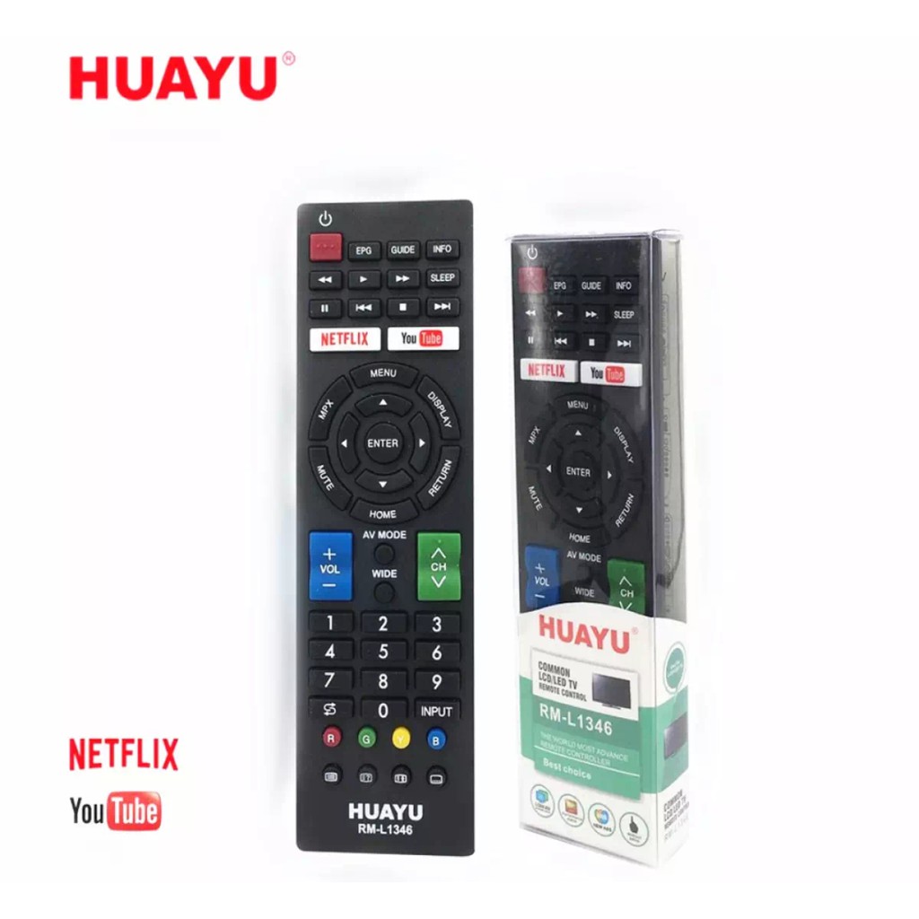 Huayu Common LCD/LED TV Remote Control RM-L1346 ( SHARP) | Shopee Malaysia