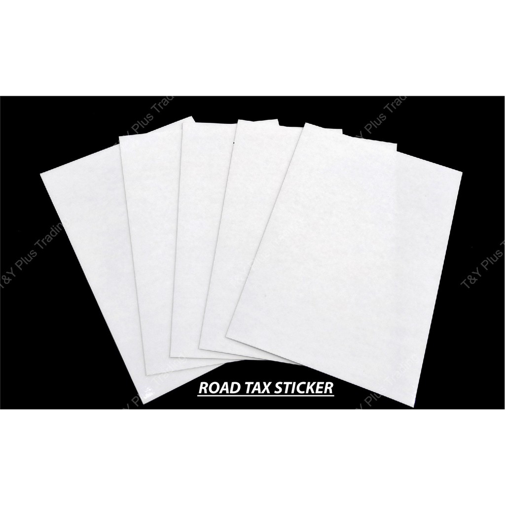 High Quality Windscreen Sticker for Car Road Tax (Transparent / Clear ...