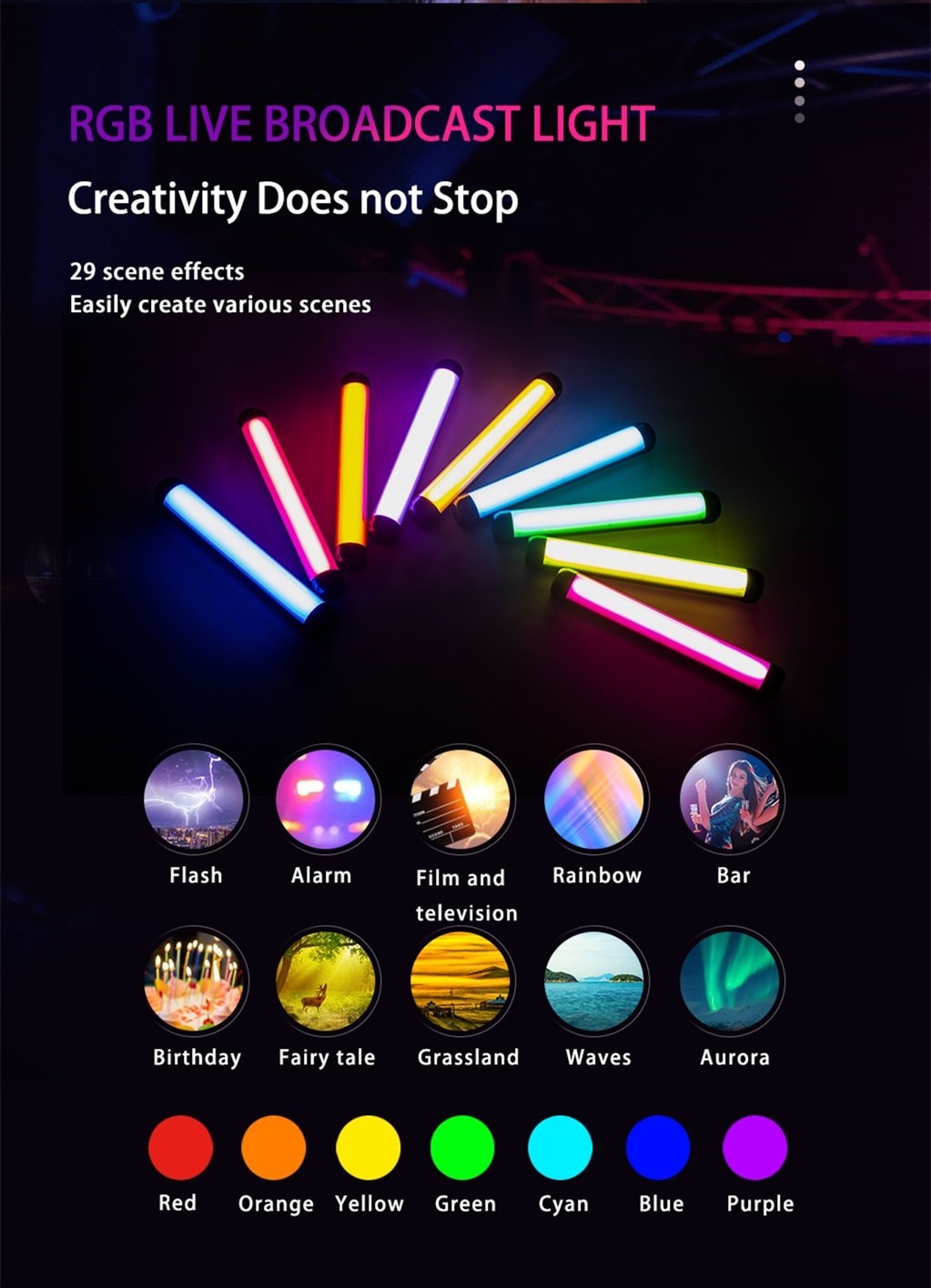 Weeylite K21 Full Color Handheld 2500K~8500K RGB LED Light Stick For ...