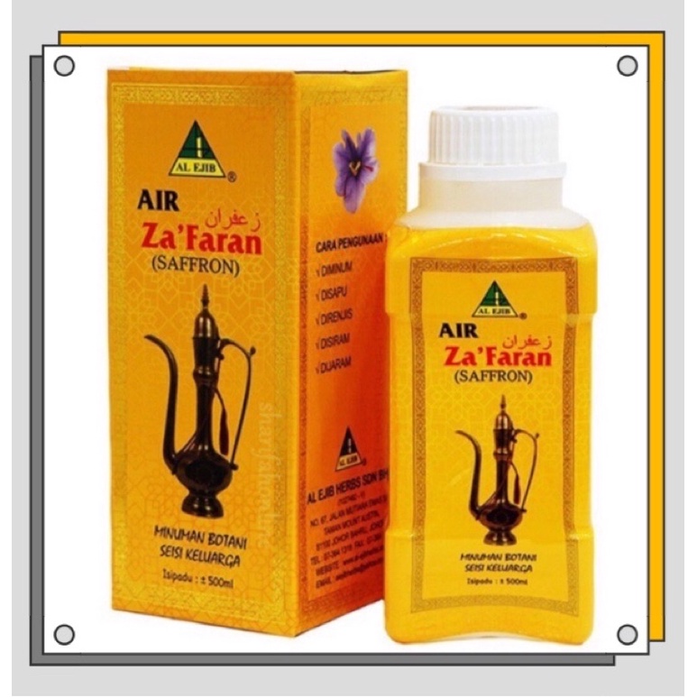 Air Zafaran Saffron Al Ejib Zafa'ran 500ml | Shopee Malaysia