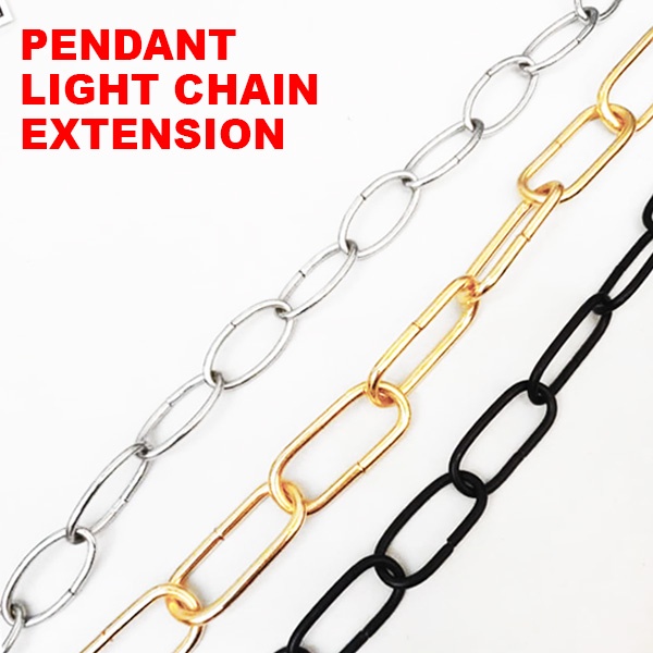 PENDANT LIGHT CHAIN EXTENSION / EXTRA CHAIN FOR CHANDELIER & HANGING ...