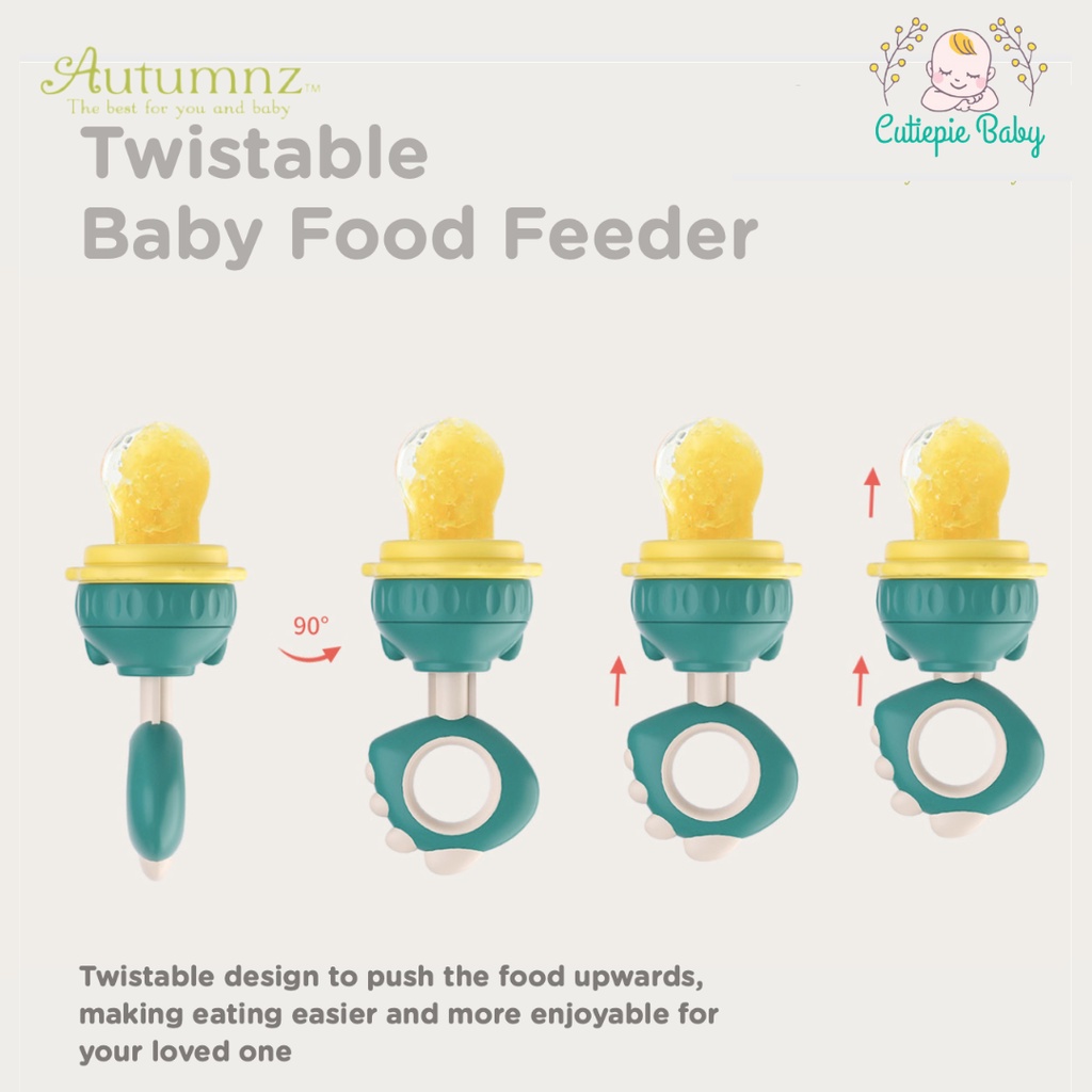 Autumnz Twistable Baby Food Feeder And Autumnz Silicone Baby Food ...
