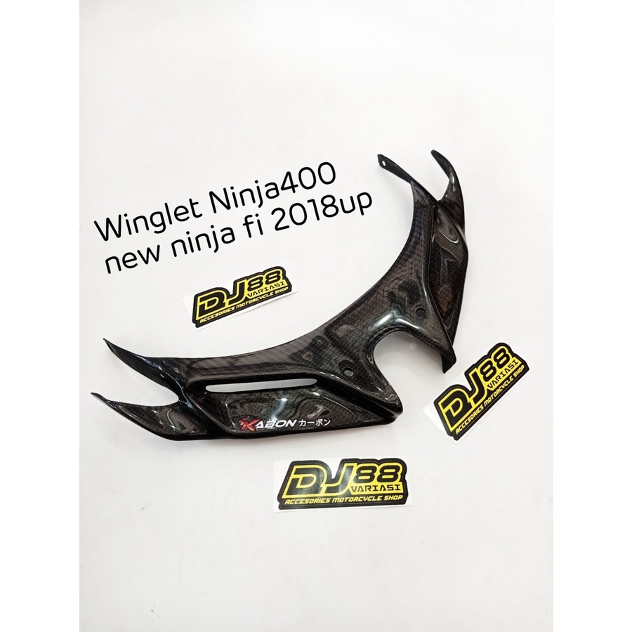 Winglet carbon ninja 250 fi 2018 KABON ninja400 winglet kevlar ORIGINAL ...