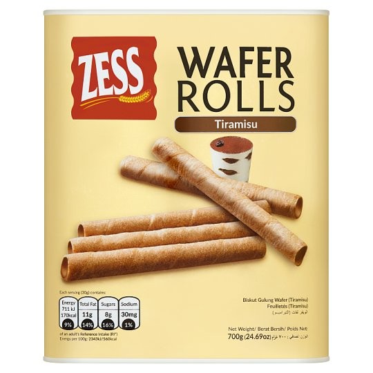 ZESS WAFER ROLLS Chocolate / Strawberry / Tiramisu 700g | Shopee Malaysia