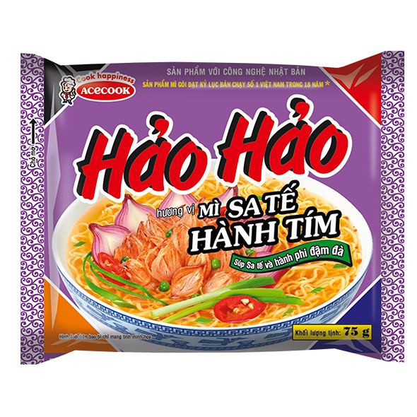 Hao Hao Huong Vi Sa Te Hanh Tim Hao Hao (Satay And Shallot flavour ...