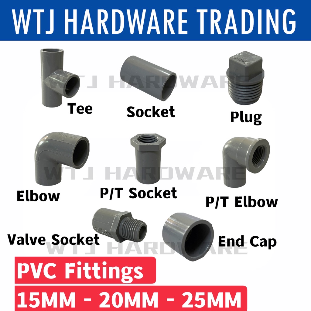 PVC Fitting / PVC Connector - Socket/Elbow/Tee - P/T Socket Elbow/Valve Socket/Plug/End Cap ...