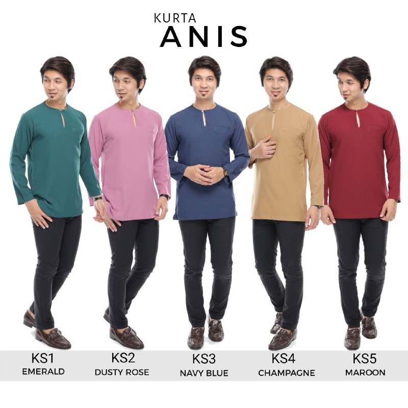 🔥READY STOCK🔥 Kurta Anis Kurta Teluk Belanga Leher Johor Kurta Plain ...