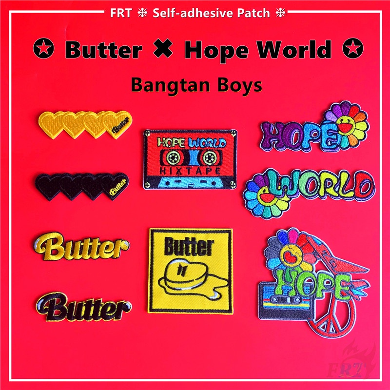 ☸ Butter Hope World - KPOP Album Self-adhesive Sticker Patch ☸ 1Pc BTS ...
