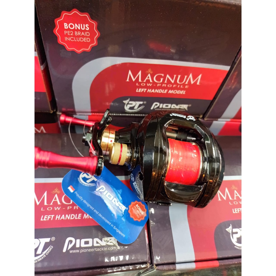 PIONEER MAGNUM LOW-PROFIL REEL (PE2 BRAID INCLUDED) | Shopee Malaysia