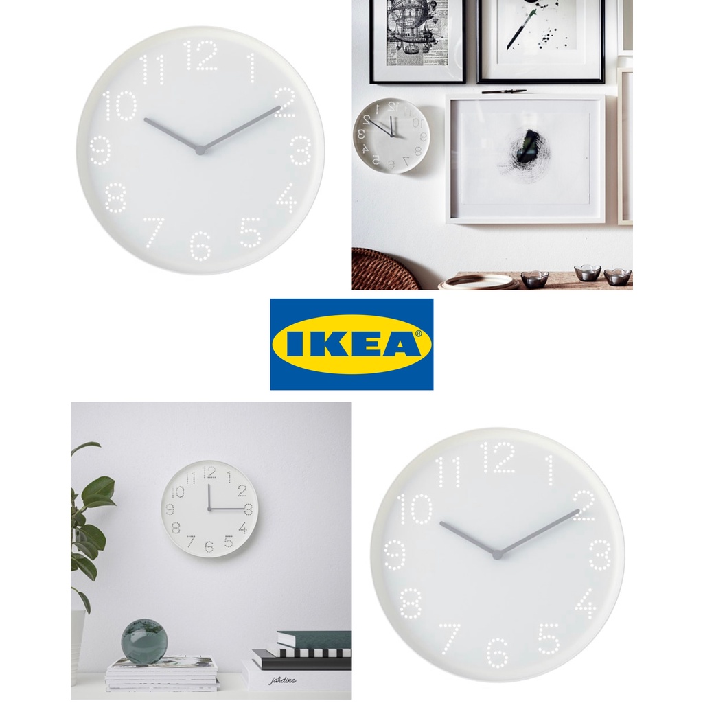 [READY STOCK] IKEA TROMMA WALL CLOCK JAM DINDING AESTHETIC 25cm WHITE ...
