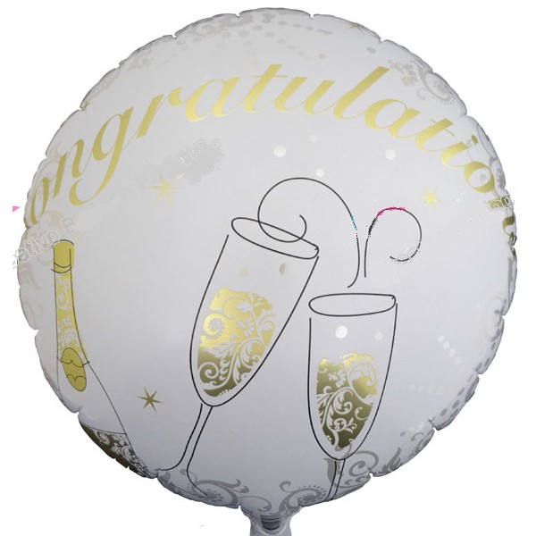 Mytex 17" Inch Congratulations Silver & Gold Foil Balloon (E83233 ...