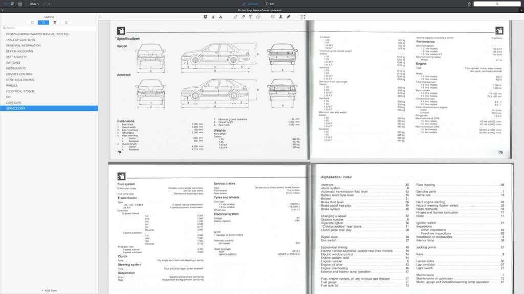 PROTON SAGA / ISWARA / MAGMA / ORION (1985-2003) SERVICE WORKSHOP ...