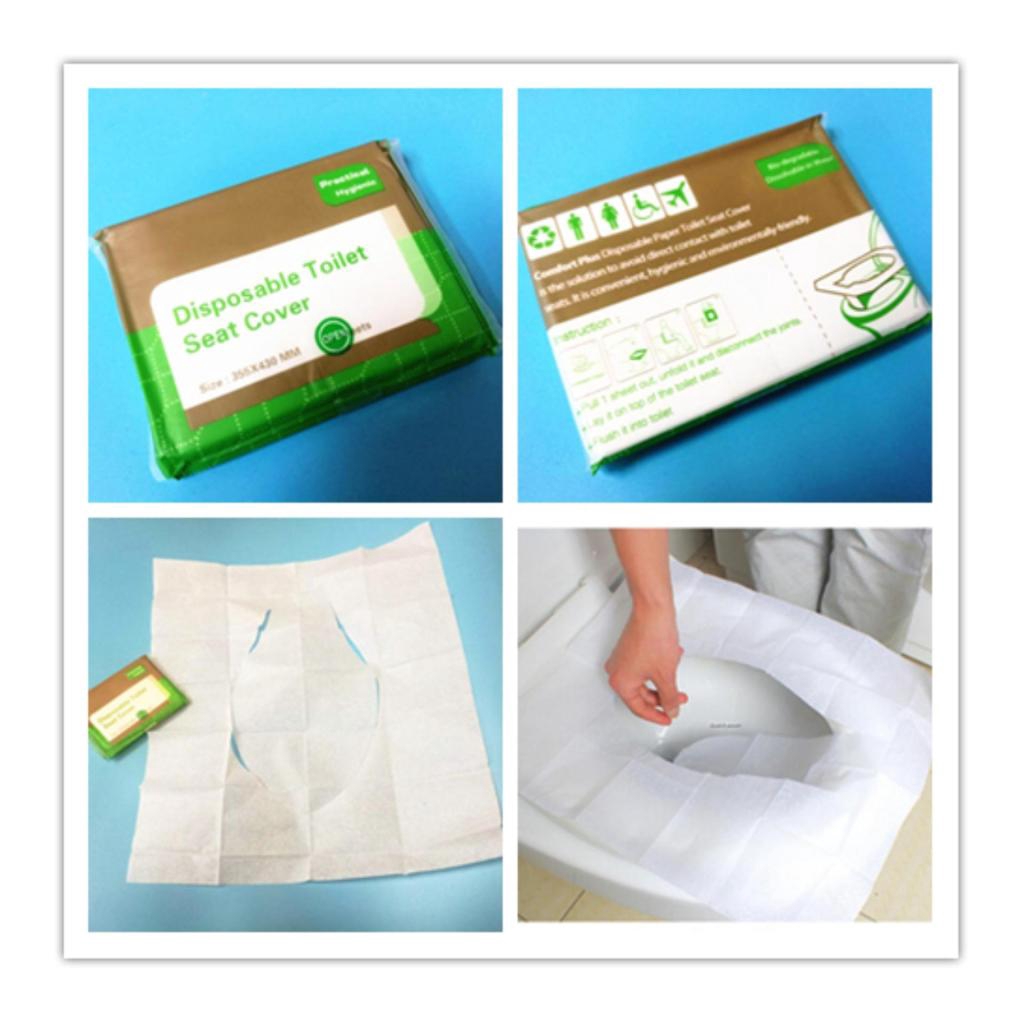 30 Sheets Travel Pack Disposable and Flushable Toilet Seat Covers0 ...