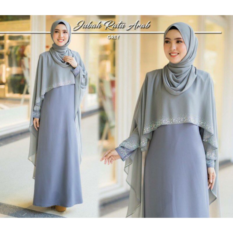 BAJU JUBAH RATU ARAB MUSLIMAH BATU SWAROVSKI | BAJU DRESS | Shopee Malaysia