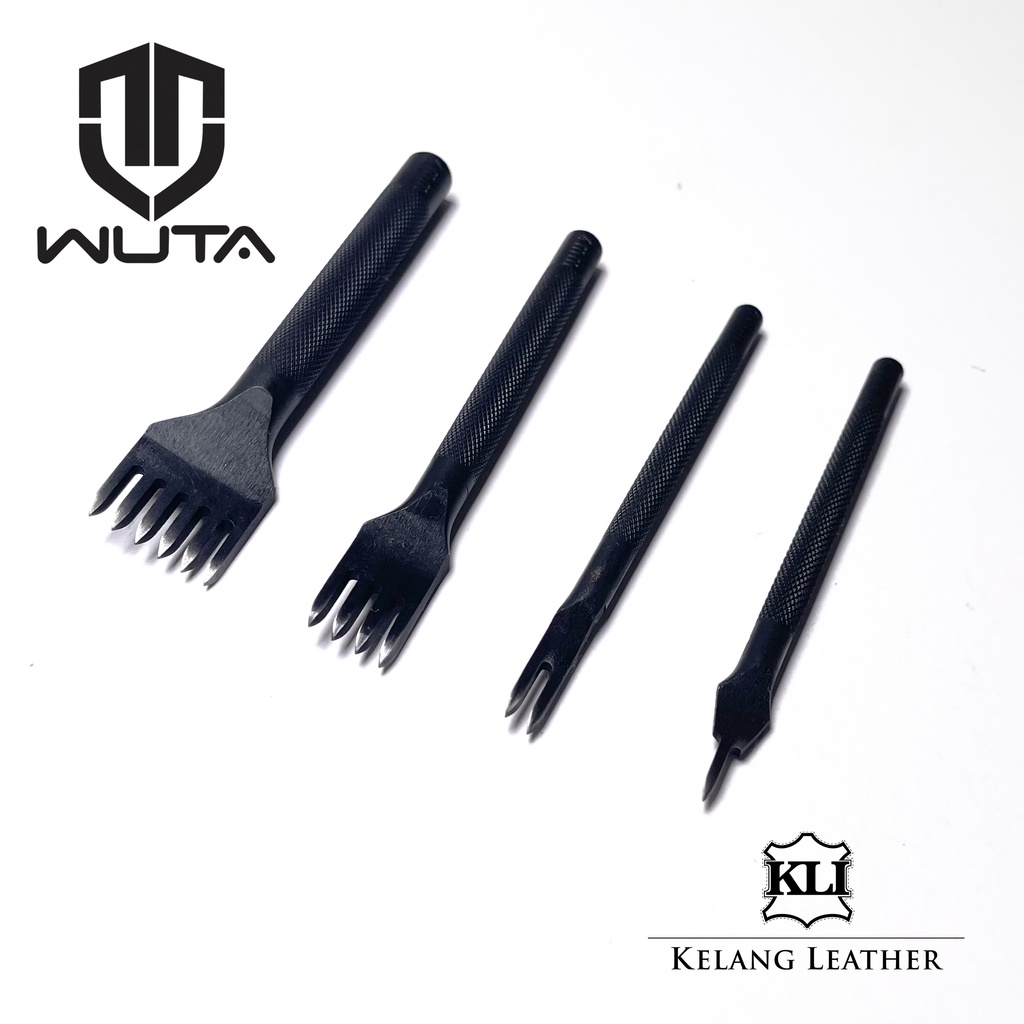 WUTA 3mm 4mm Black Diamond Japanese Style Chisel 2pcs 4pcs Set Leather ...