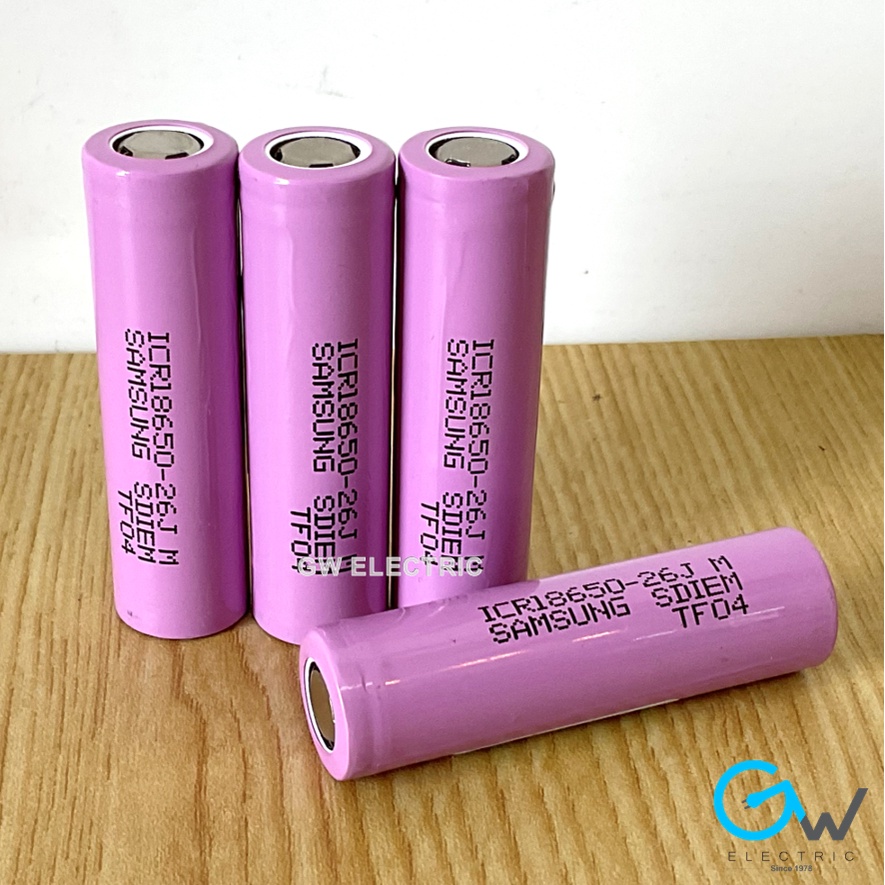1pc SAMSUNG 18650 SDIEM FLAT TOP 18650 3.7V Rechargeable 2600mAh Li-Ion ...