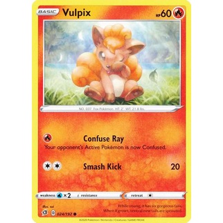 Vulpix / 024/192 / Common / Sword & Rebel Clash Set Pokemon Trading ...