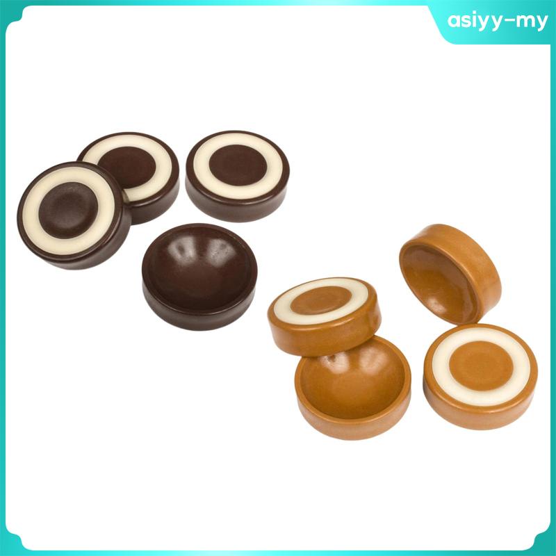 [Fitness] Set of 4 Non-Skid Furniture Wheel Gripper Cups Round Coasters ...
