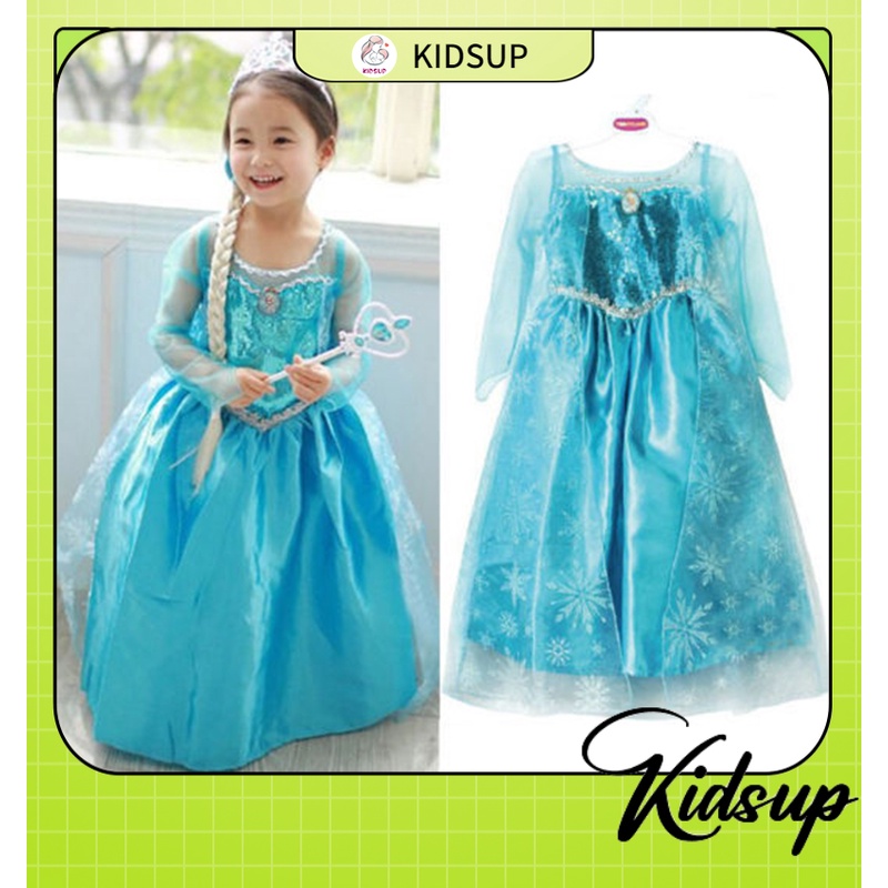 KIDSUP-Kids Girl Anna Elsa Princess Party Fancy Dress Up Cosplay ...